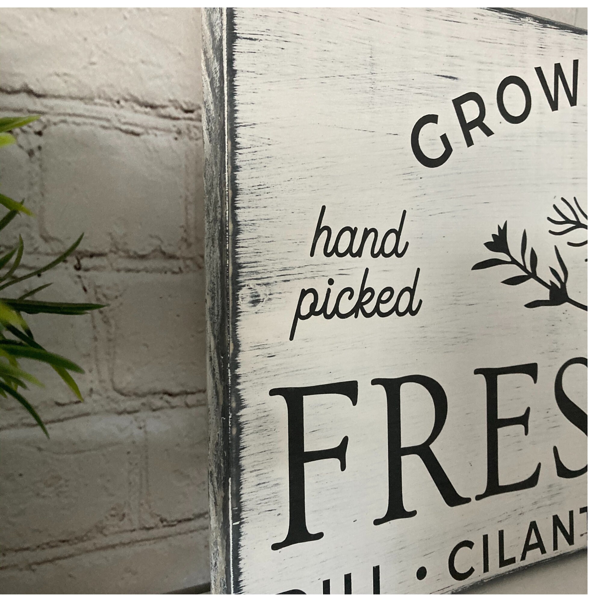 Organically Grown Fresh Herbs Sign Farmhouse Wall Decor | Etsy