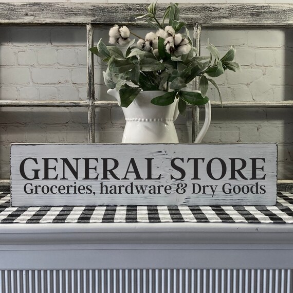 General Store Wood Sign General Store Farmhouse Sign General | Etsy