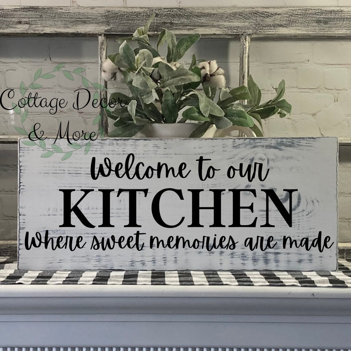 Welcome to Our Kitchen Kitchen Sign Kitchen Wall Decor - Etsy