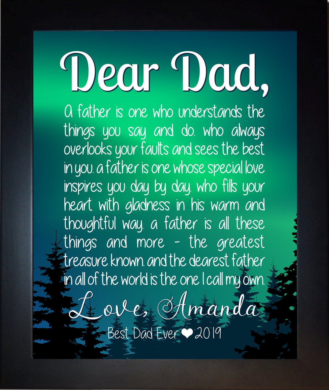 Personalized Gift for Dad Fathers Day Gift Dad Birthday - Etsy