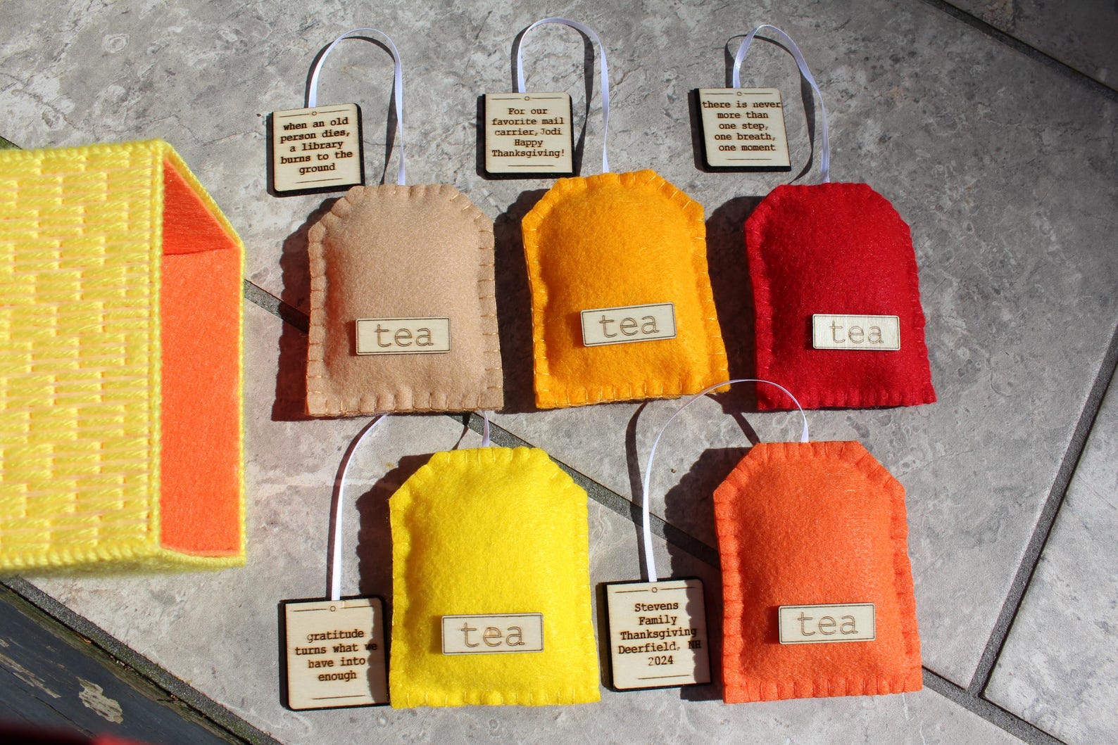 Personalized Tea Bags and Box Set - Etsy