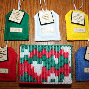 Customized Christmas Felt Tea Bag Set With Handsewn Box - Etsy