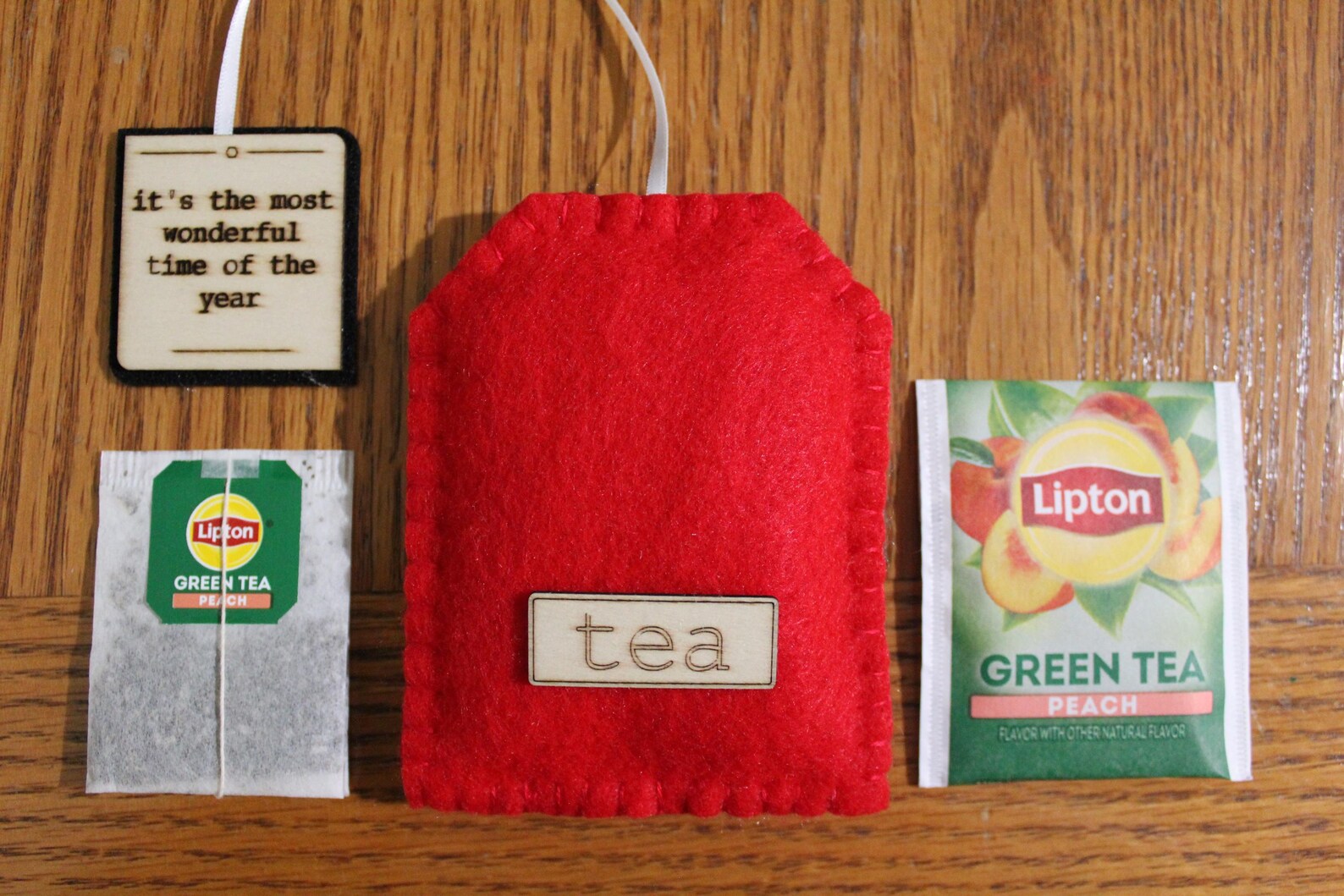 Customized Christmas Felt Tea Bag Set With Handsewn Box - Etsy