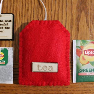 Customized Christmas Felt Tea Bag Set With Handsewn Box - Etsy