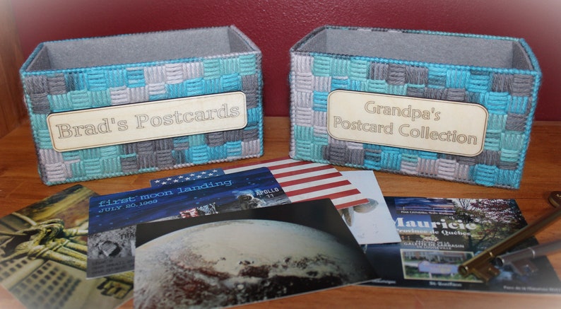 Personalized Postcard Storage Box - Etsy