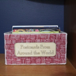 Personalized Postcard Storage Box - Etsy
