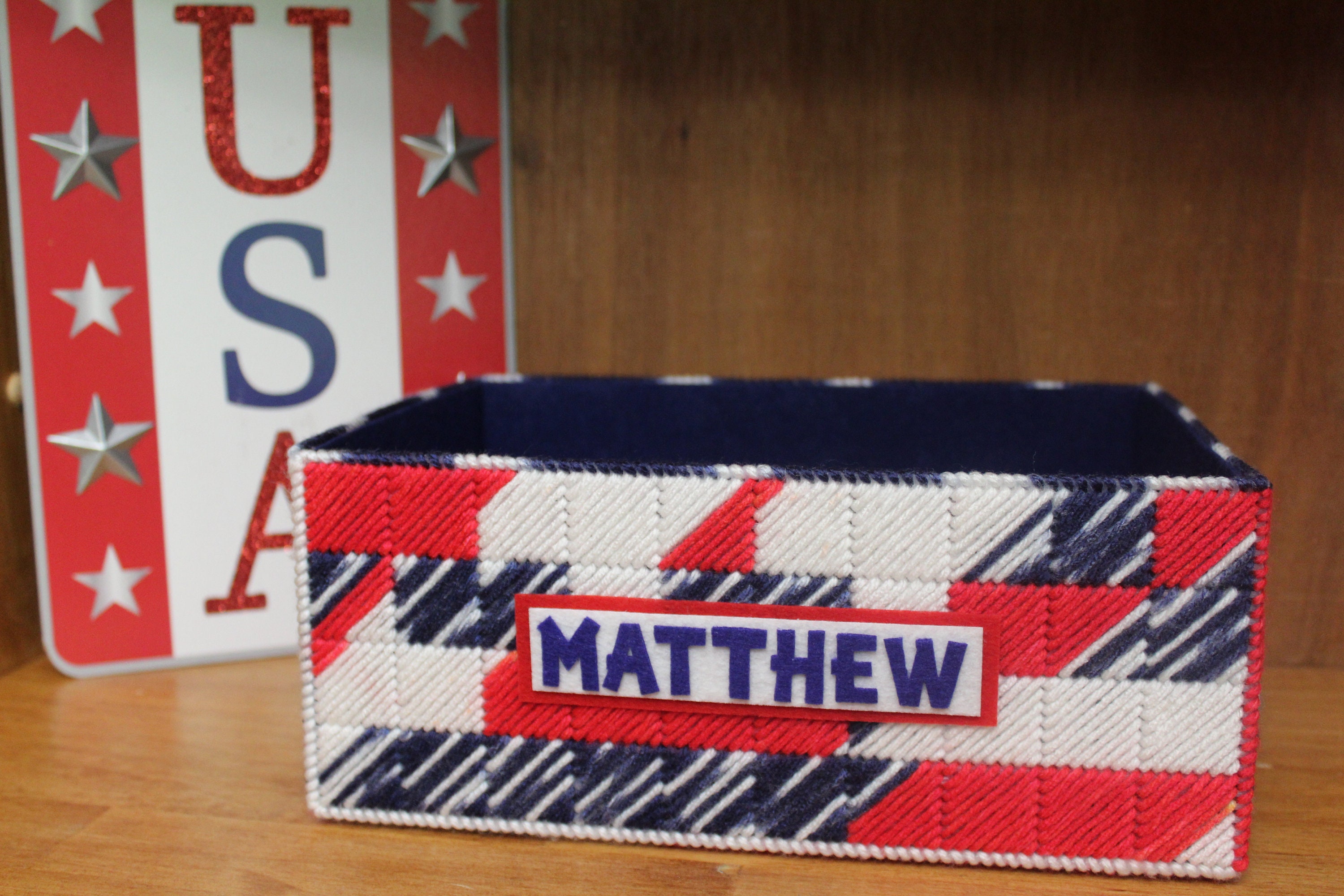 Patriotic Storage Box - Etsy