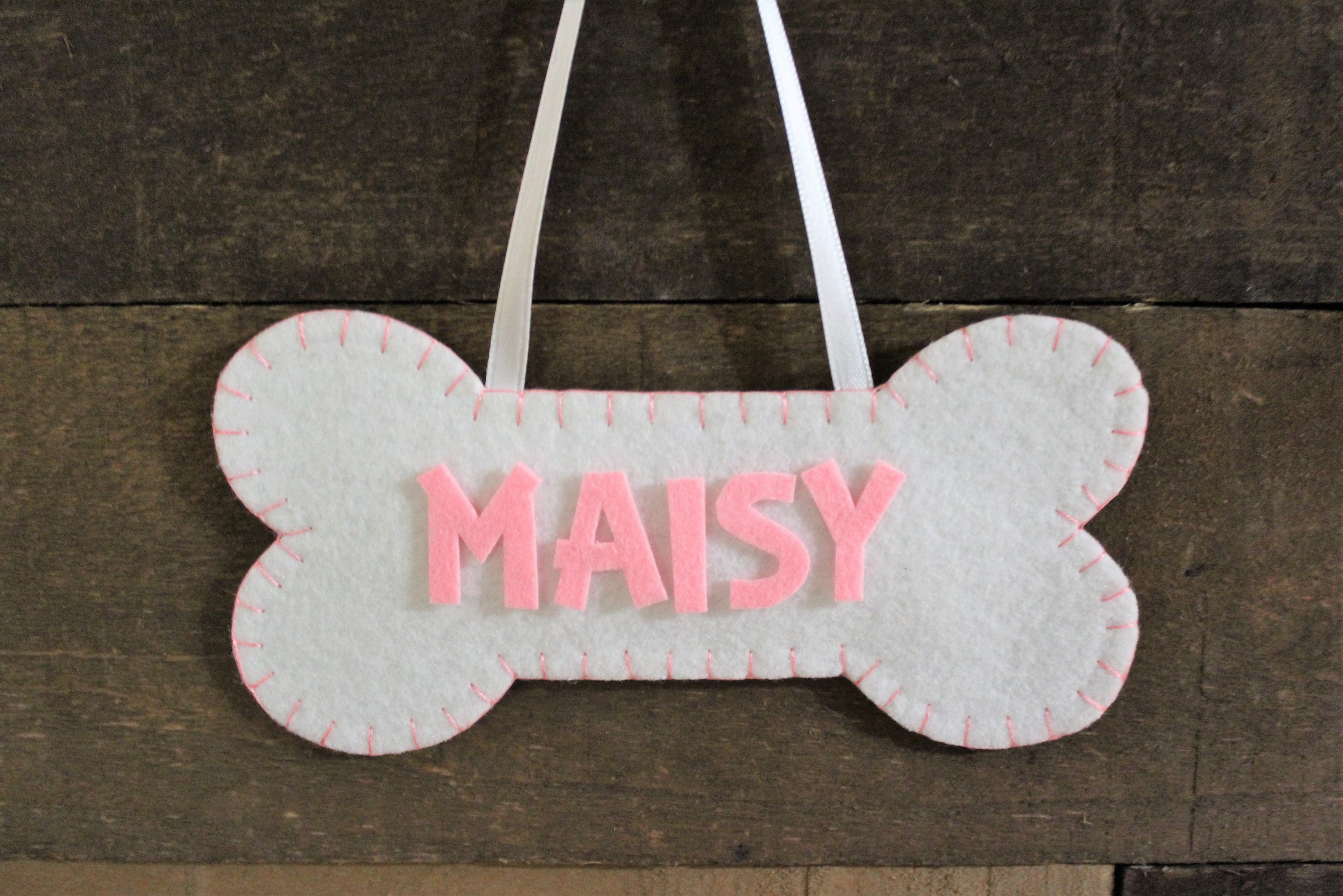 Felt Dog Bone Ornament - Etsy