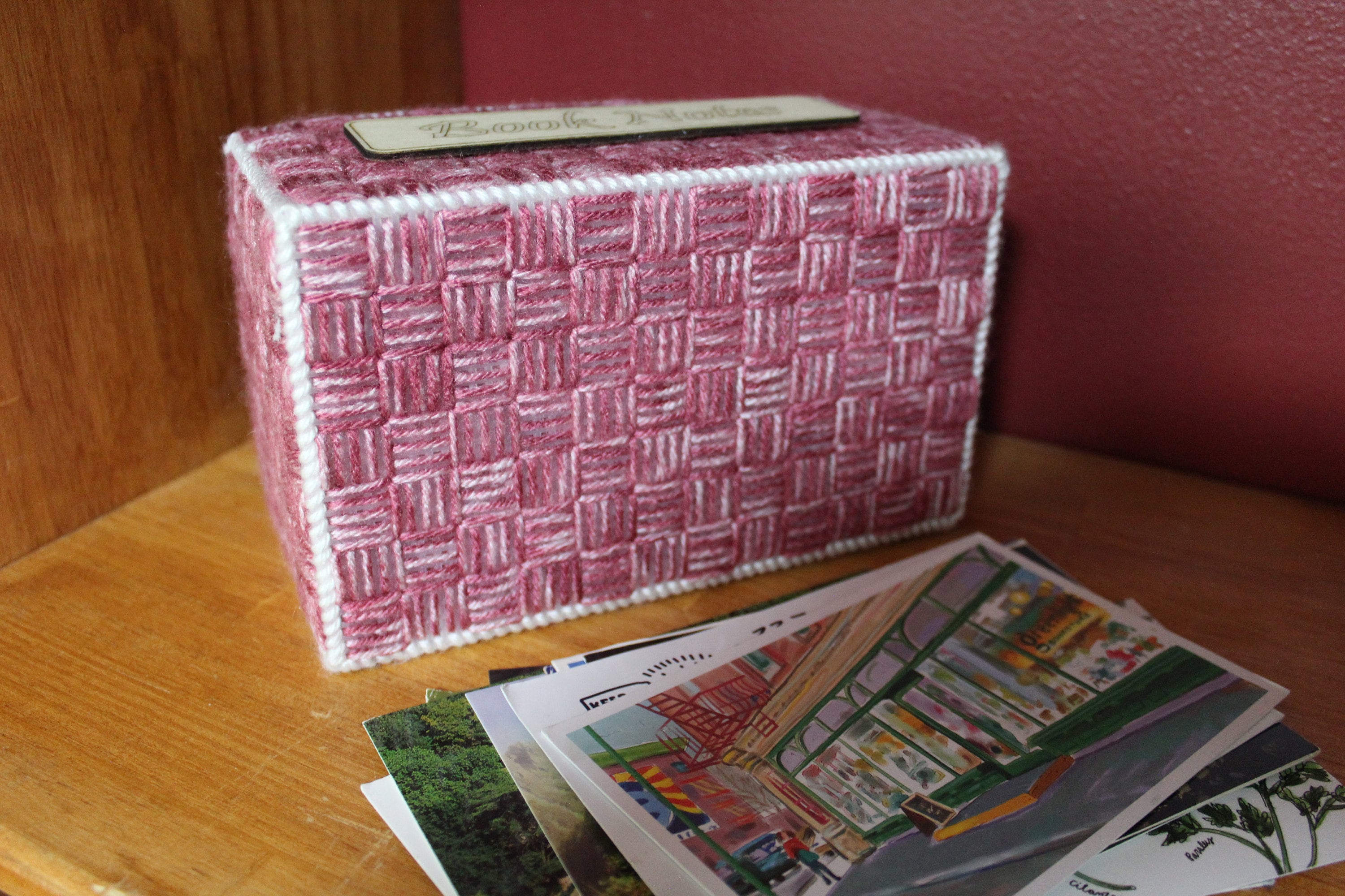 Personalized Postcard Storage Box - Etsy