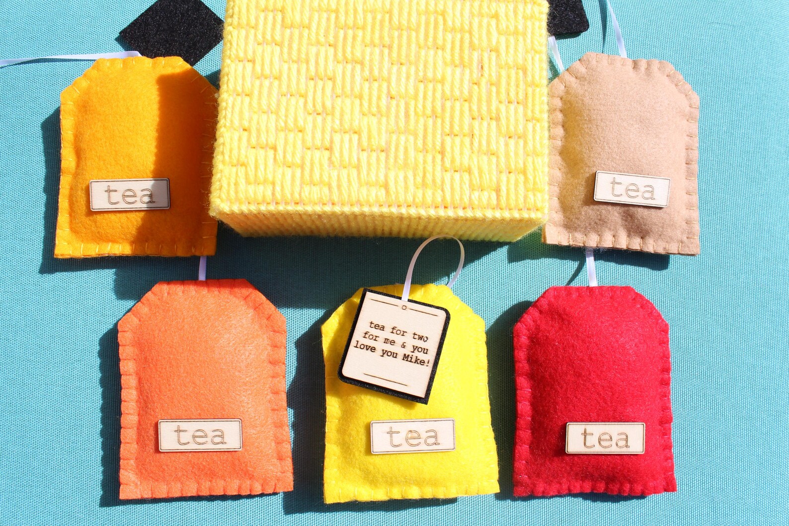 Personalized Tea Bags and Box Set - Etsy