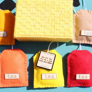 Personalized Tea Bags and Box Set - Etsy