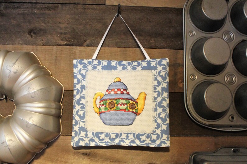 Tea Kettle Cross Stitch - Etsy