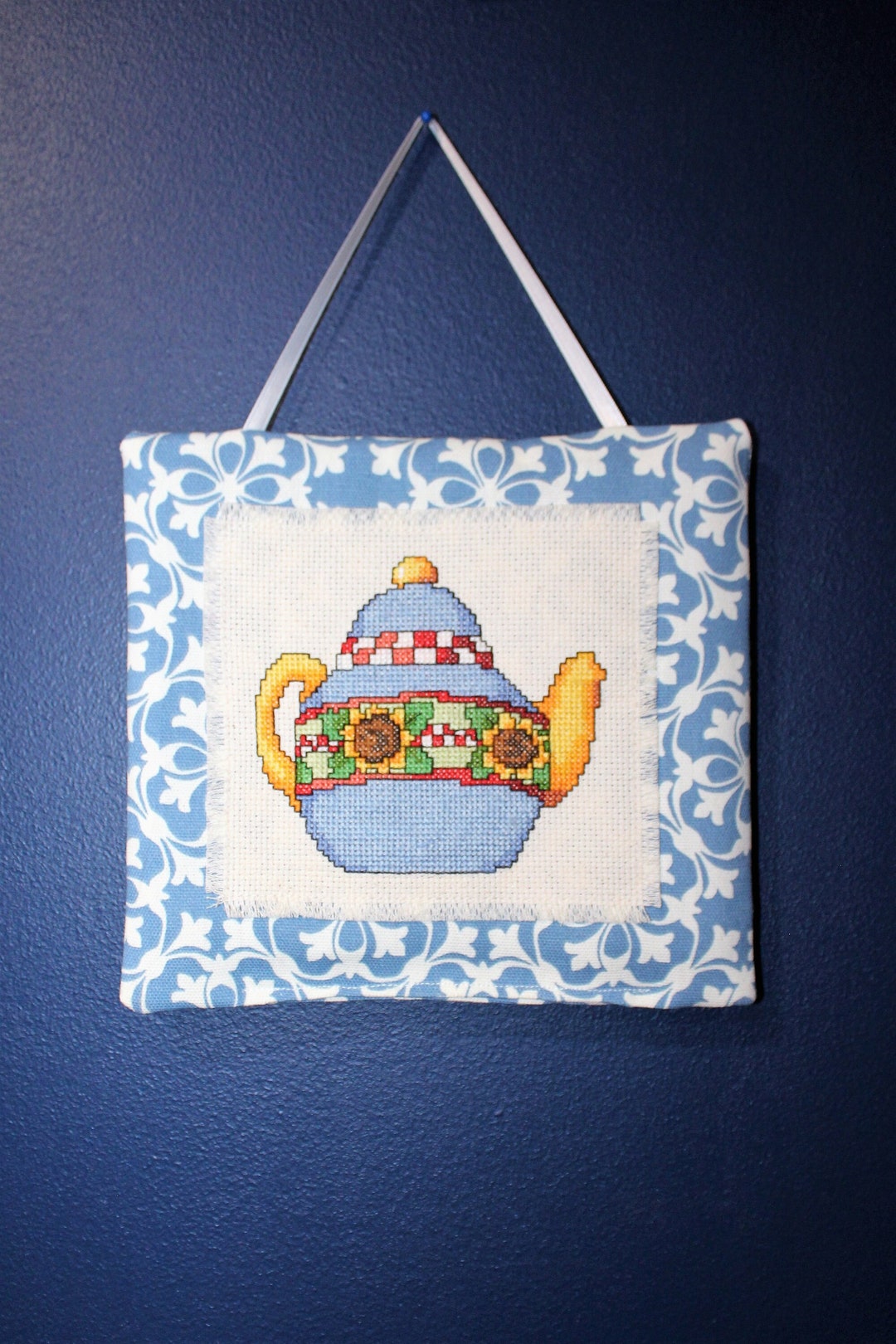 Tea Kettle Cross Stitch - Etsy