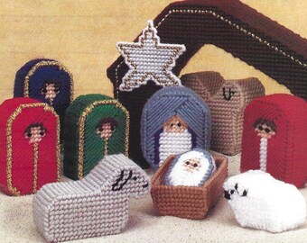 Plastic Canvas Nativity Set - Etsy