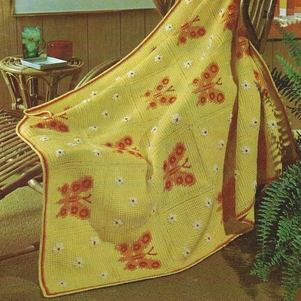 Crochet Butterfly Stitch Afghan Pattern - Etsy