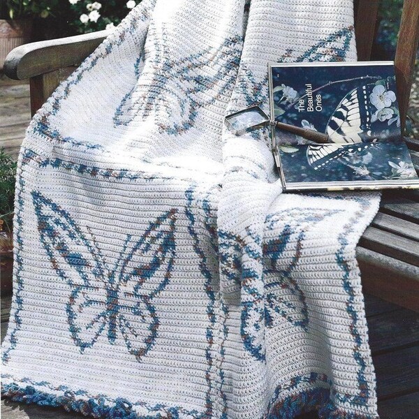 Butterfly Afghan Pattern - Etsy