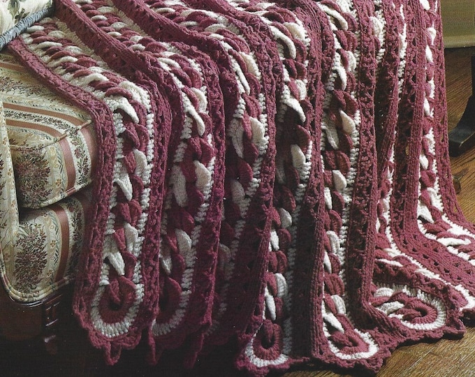 Mile a Minute Crochet Afghan Pattern PDF Instant Digital Download ...