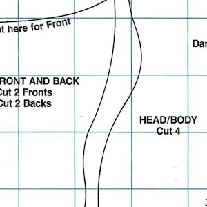 Vintage Sewing Pattern Plush 19" Frosty Snowman Soft Fleece Fabric Toy ...