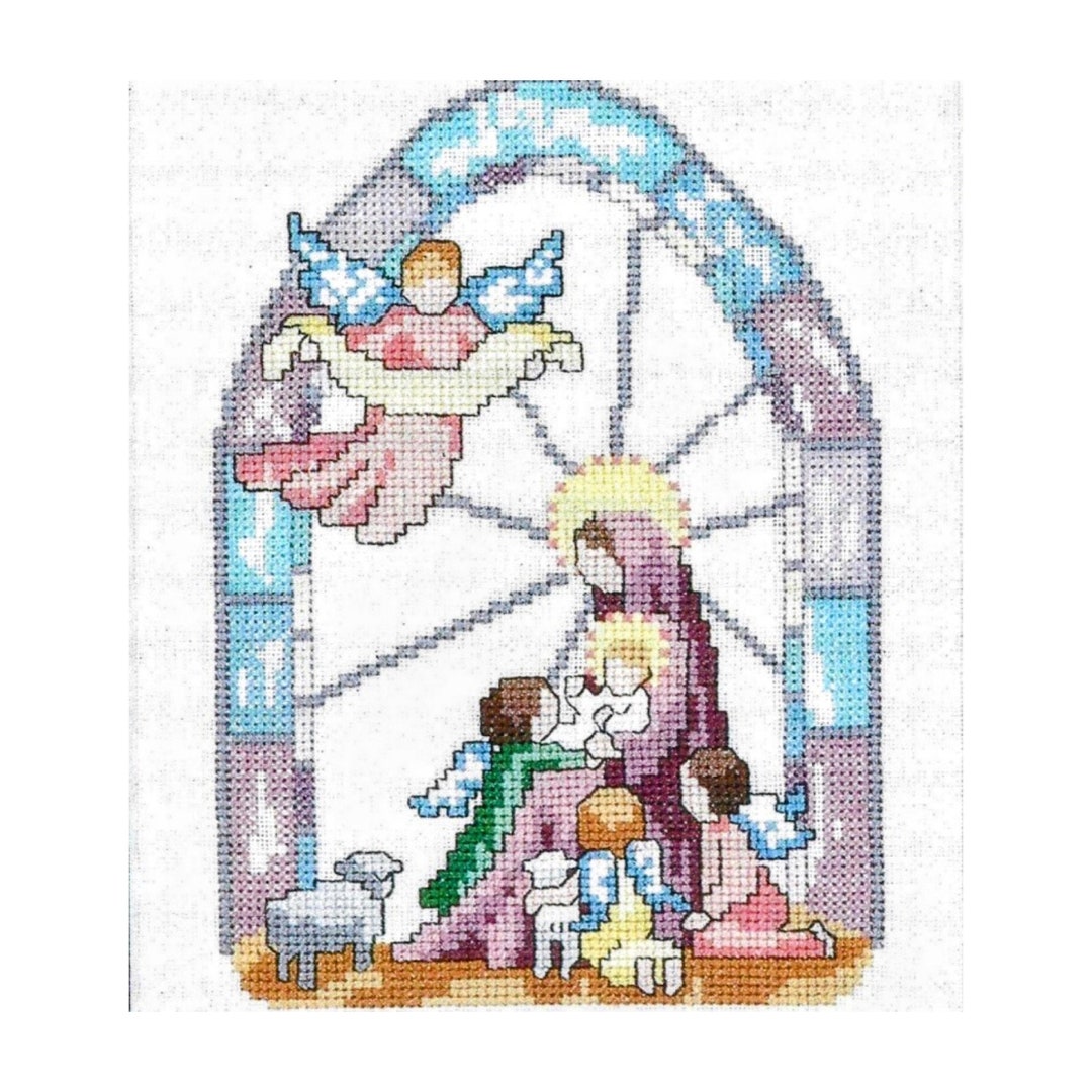 Cross Stitch Christmas Nativity Scene Pattern PDF Instant Digital ...