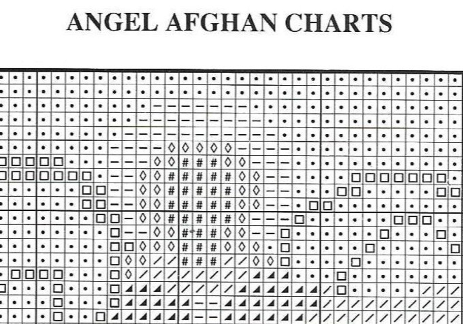 Crochet Christmas Angel Afghan Pattern PDF Instant Digital Download ...