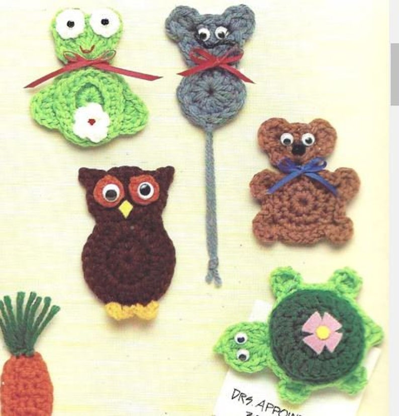 Vintage Crochet Fridge Magnets Pattern PDF Instant Digital - Etsy