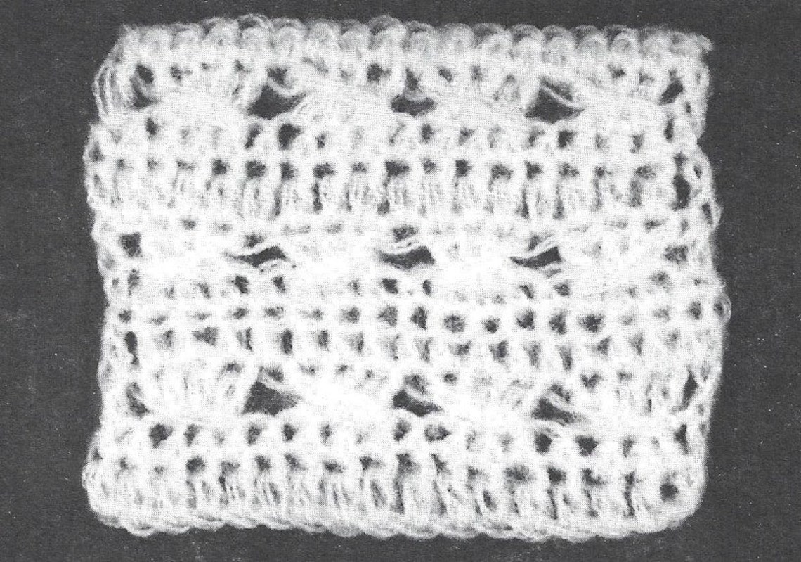 Vintage Crochet Pattern Rick Rack Lacy Afghan PDF Instant Digital ...
