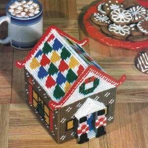 Plastic Canvas Pattern Gingerbread House PDF Instant Digital Download ...