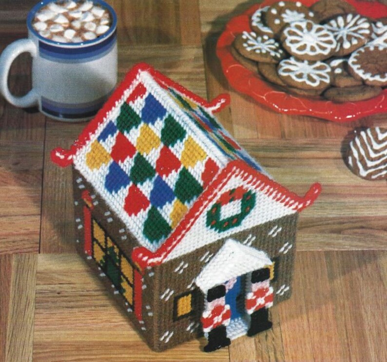 Plastic Canvas Pattern Gingerbread House PDF Instant Digital - Etsy