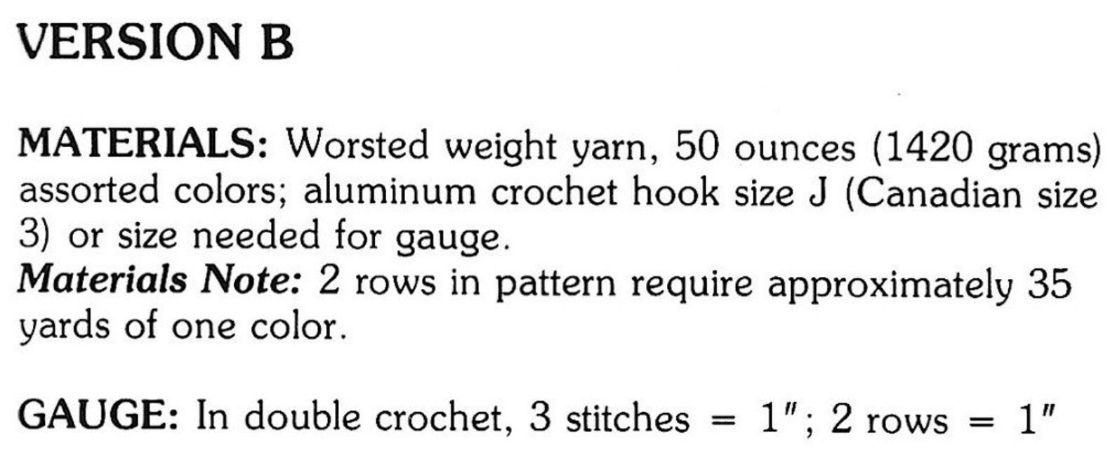 Vintage Crochet Pattern Tier Drop Afghan Southwester Throw Blanket ...