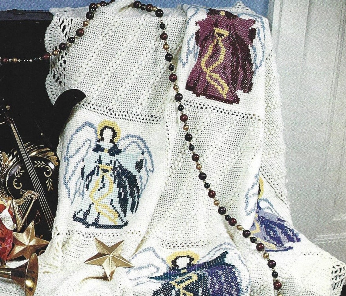 Crochet Christmas Angel Afghan Pattern PDF Instant Digital - Etsy