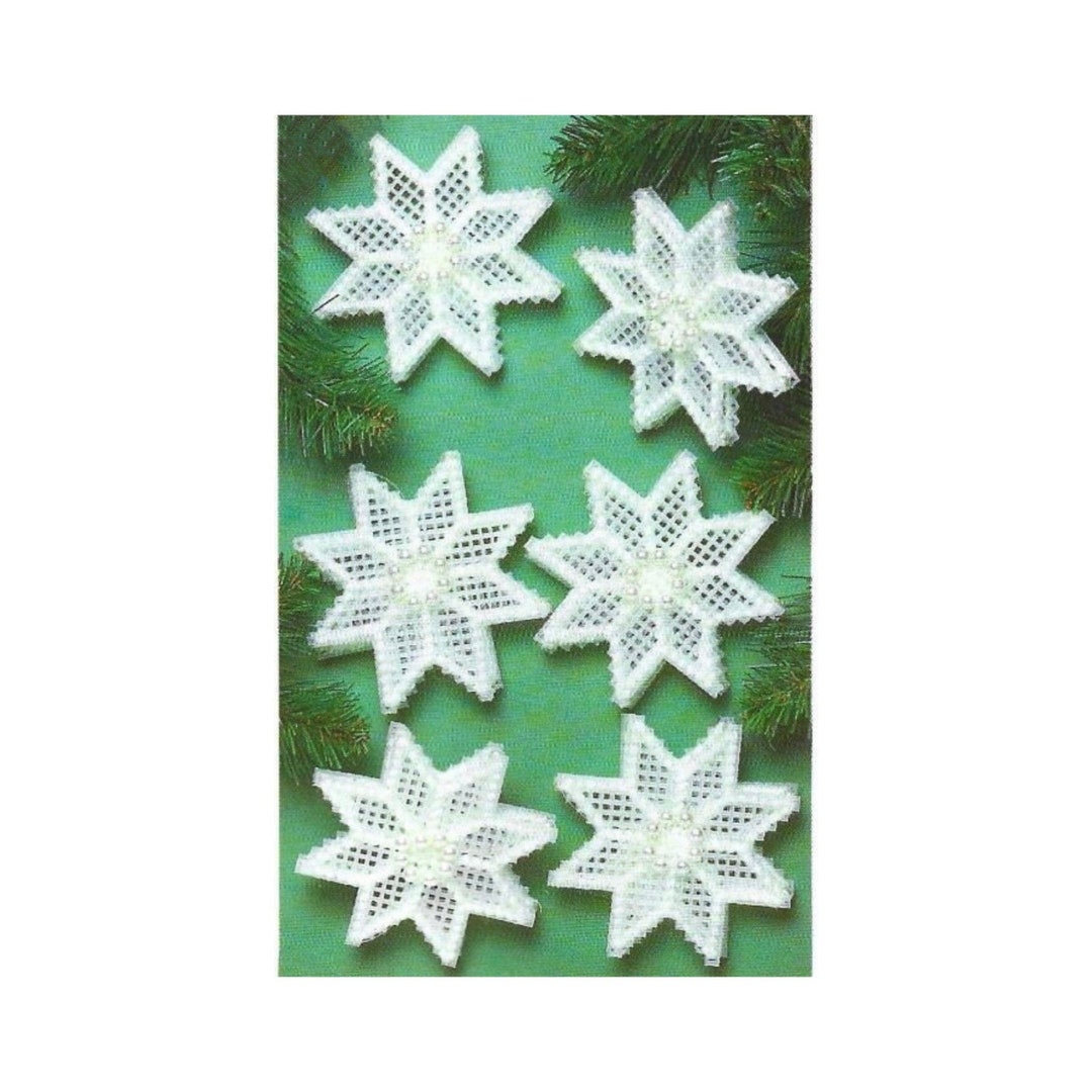 Plastic Canvas Christmas Star Ornaments Pattern (PDF Download) - Etsy