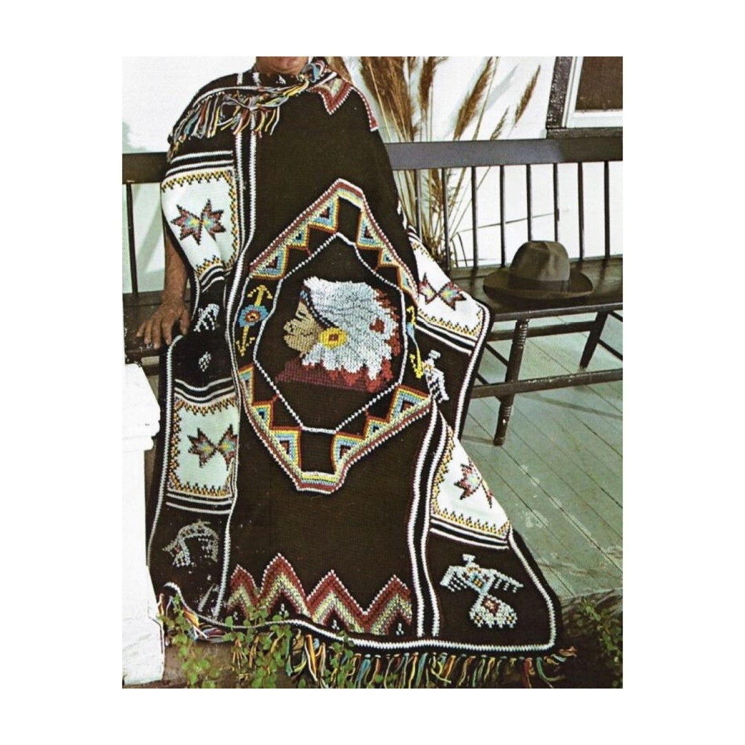 Crochet Afghan Pattern Indian Blanket PDF Download Instant Digital ...