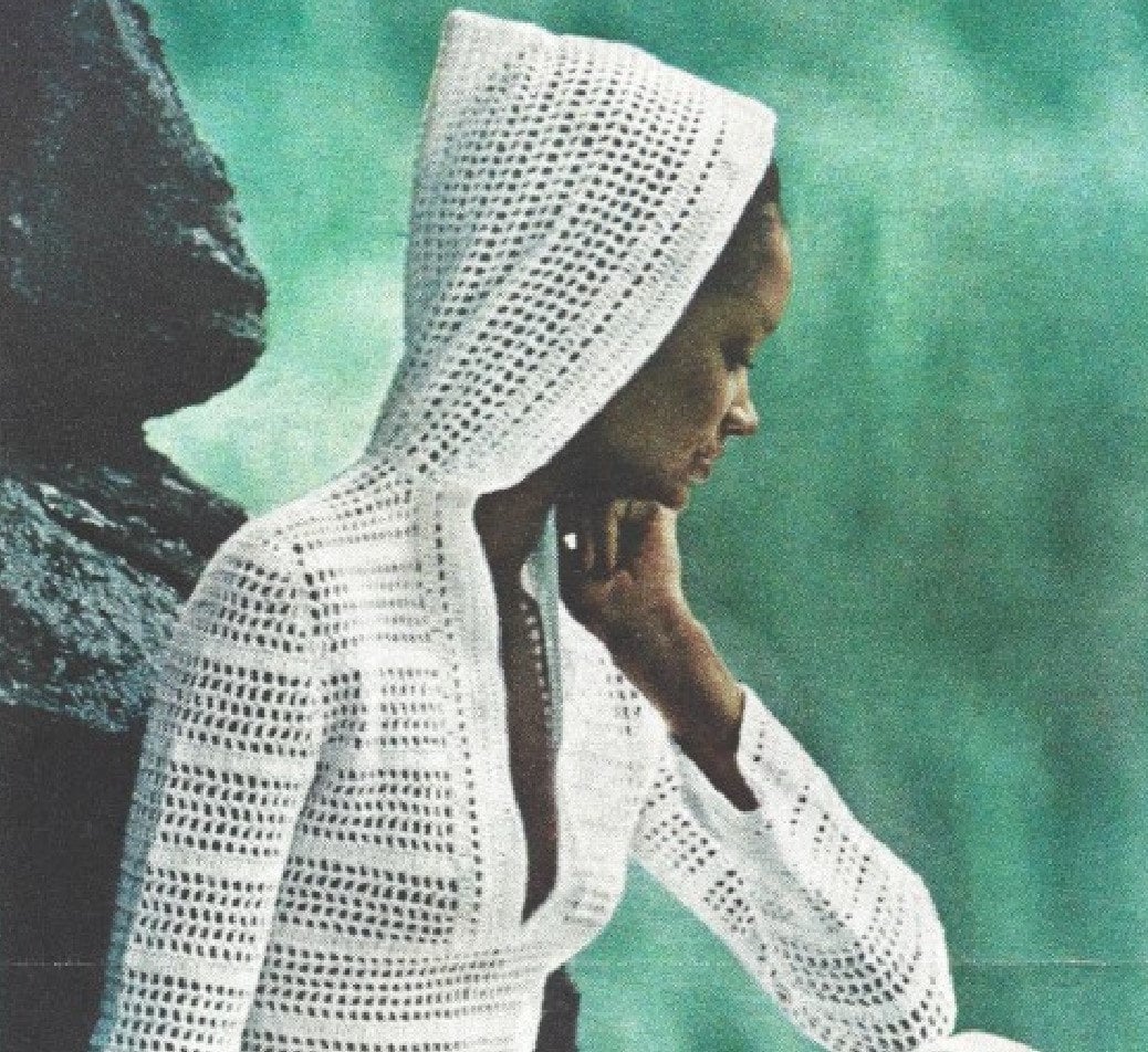 Vintage Crochet Pattern Filet Mesh Pullover Sweater Top With - Etsy