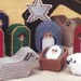 Plastic Canvas Christmas Pattern Nativity Set Folk Art Style Baby Jesus ...