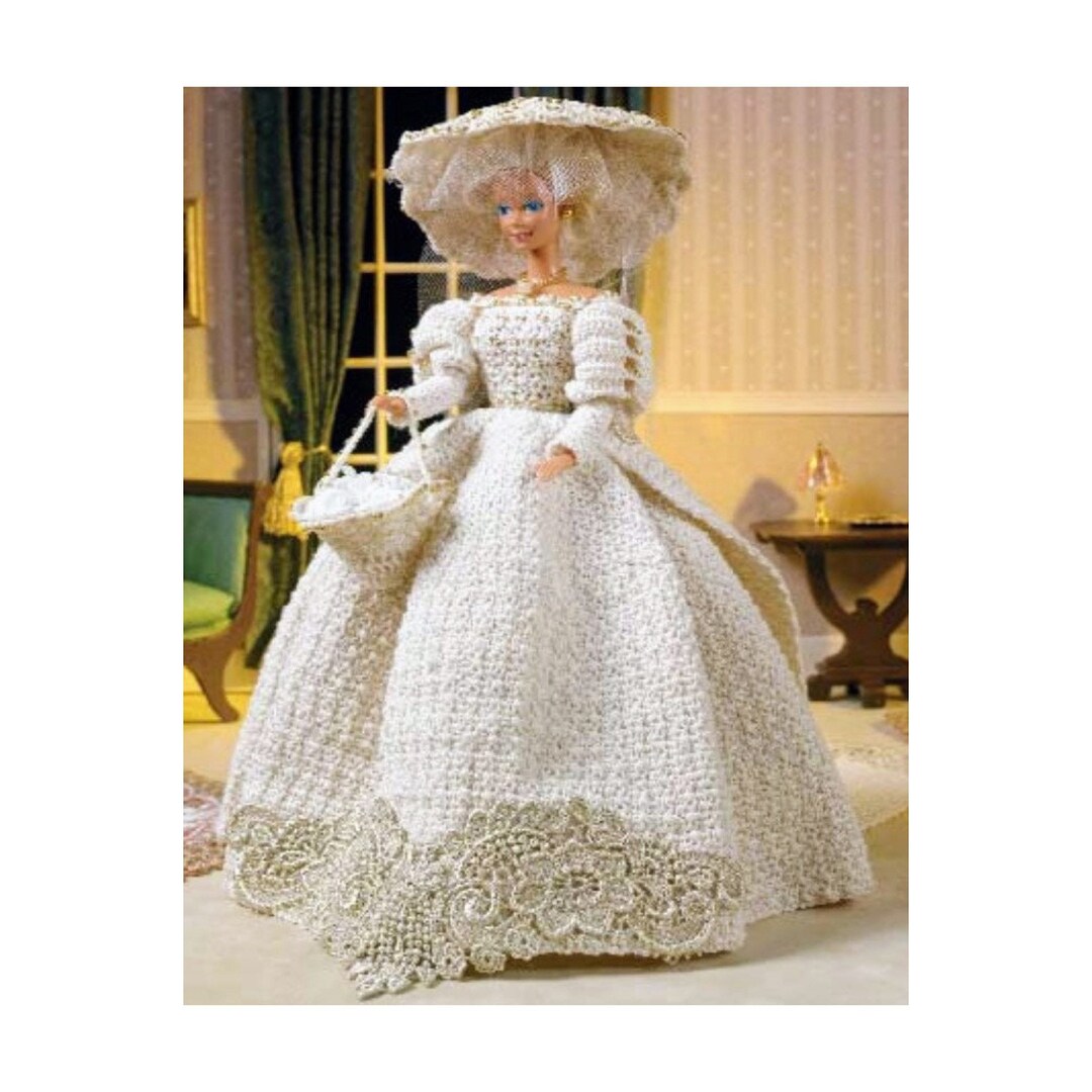 Vintage Crochet Pattern Barbie Doll Turn of the Century Victorian ...