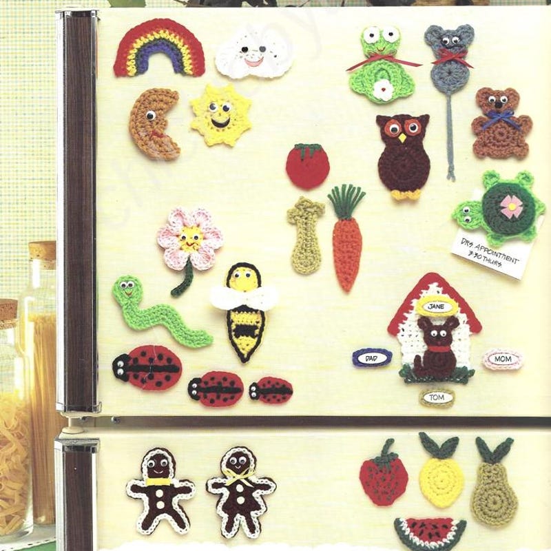 Crochet Magnet - Etsy