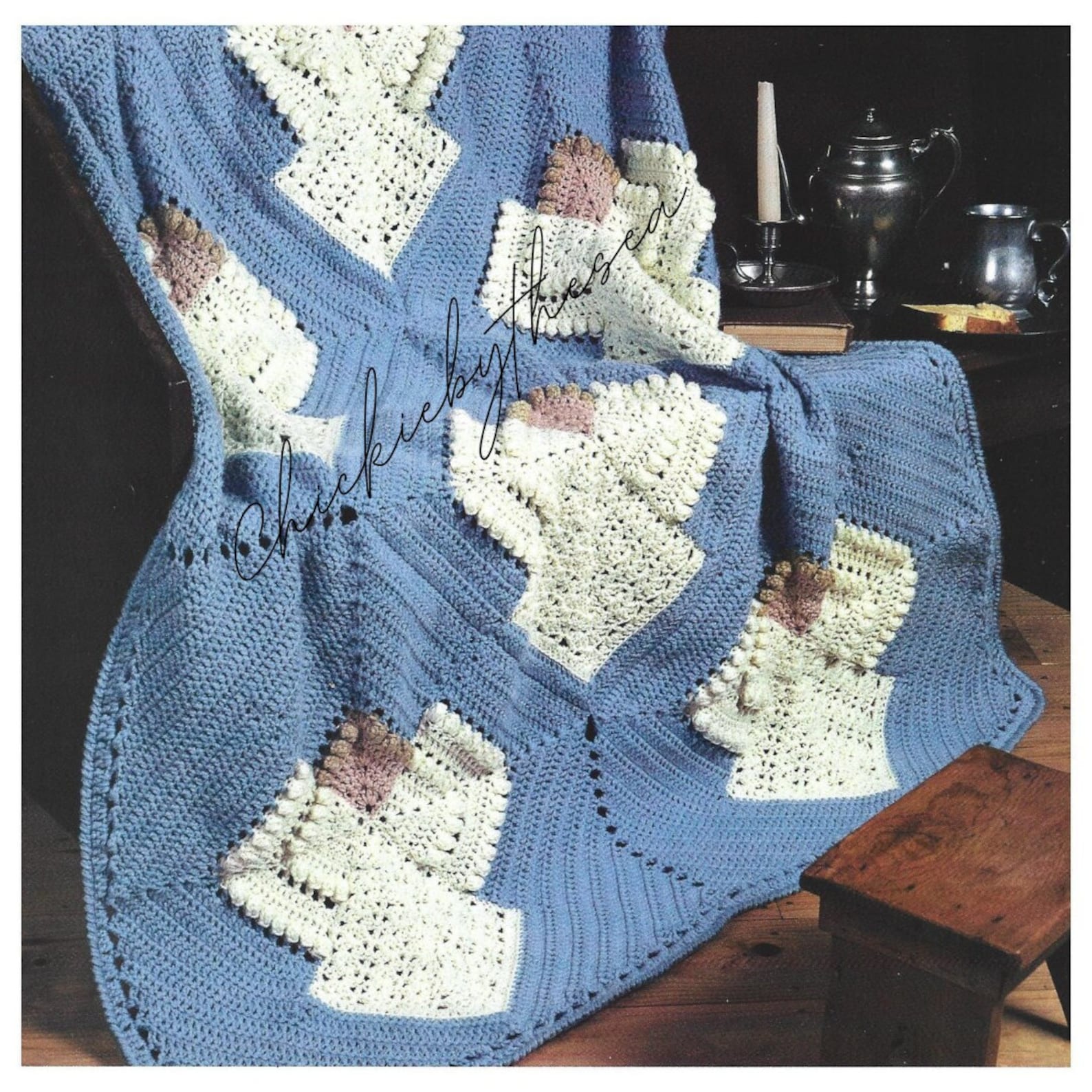 Vintage Christmas Crochet Pattern Choir of Angels Afghan PDF Instant ...