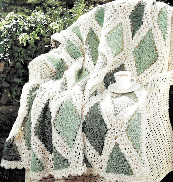 Diamond Afghan Crochet Pattern