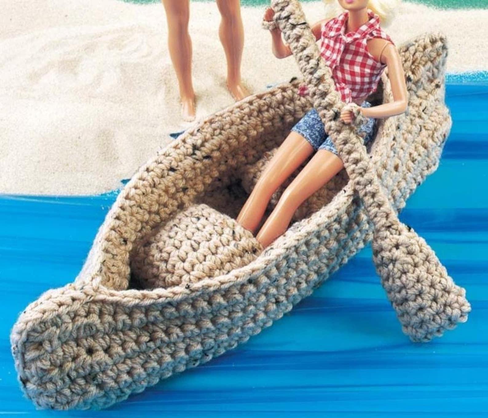 Crochet Fashion Doll Boat and Oar Pattern, Vintage Toy (PDF Download ...
