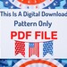 Plastic Canvas Pattern 4th of July Wind Sock PDF Instant Digital ...