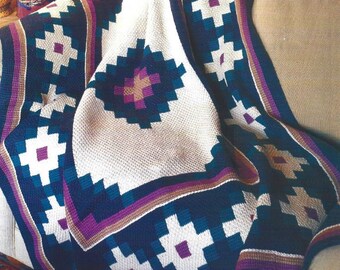 Aztec Crochet Blanket Pattern - Etsy