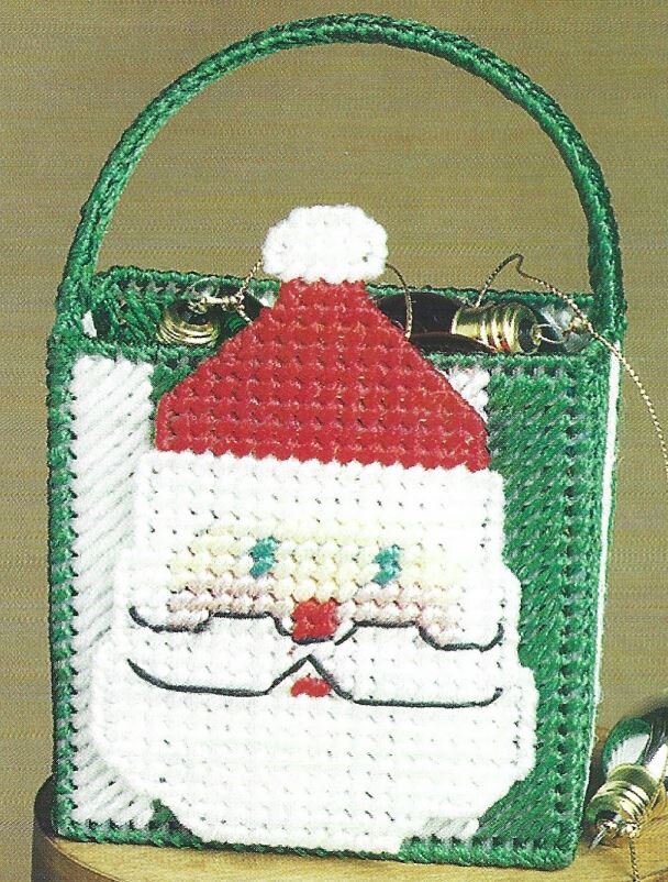Santa Gift Bags Plastic Canvas Pattern Set (PDF Download) - Etsy