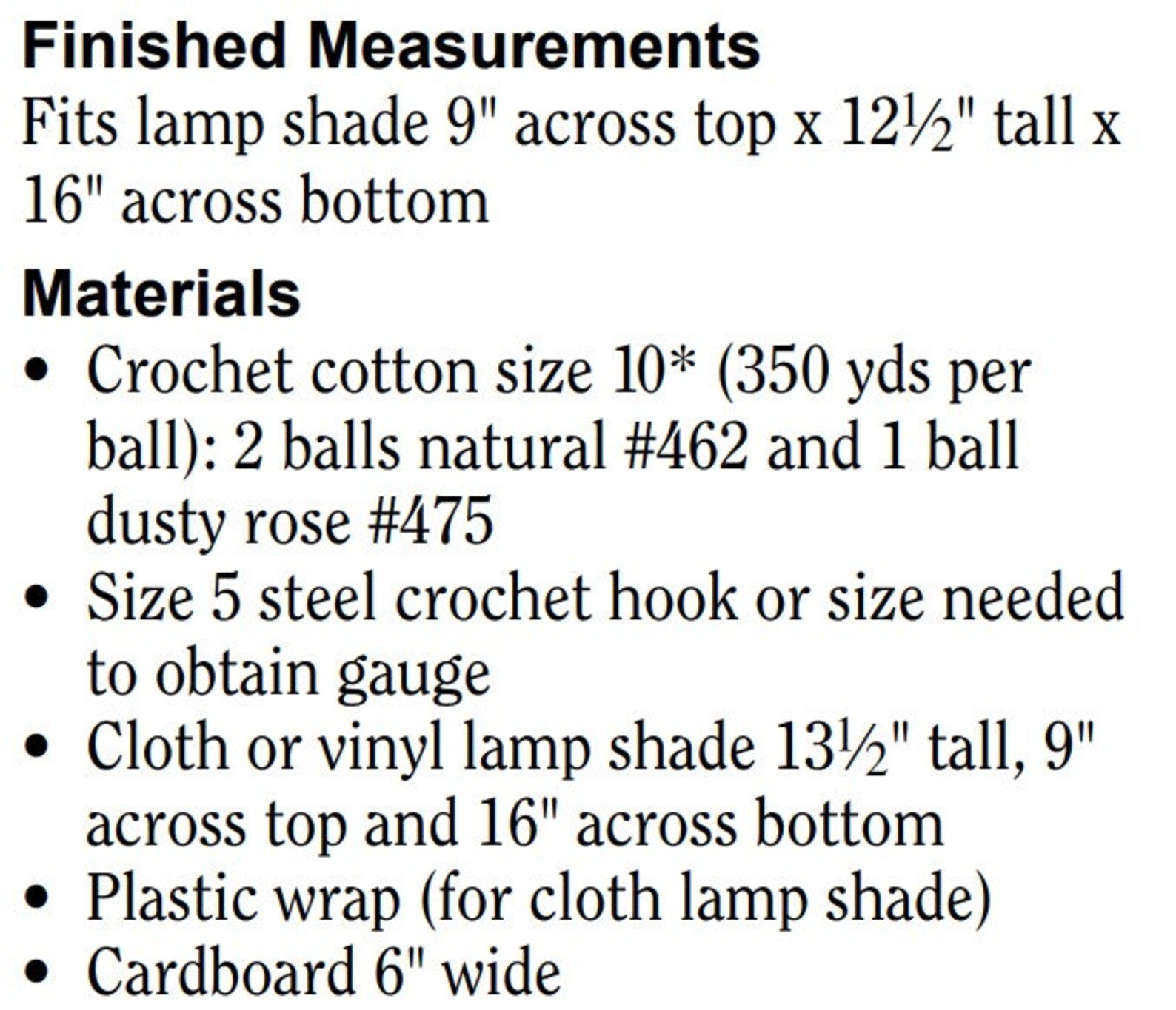 Vintage Crochet Pattern Elegant Lamp Shade Cover PDF Instant Digital ...