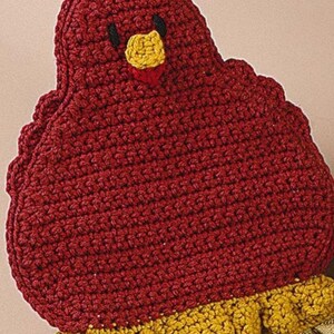 Vintage Crochet Pattern Spring Chicken Towel Topper Amigurumi Farm ...