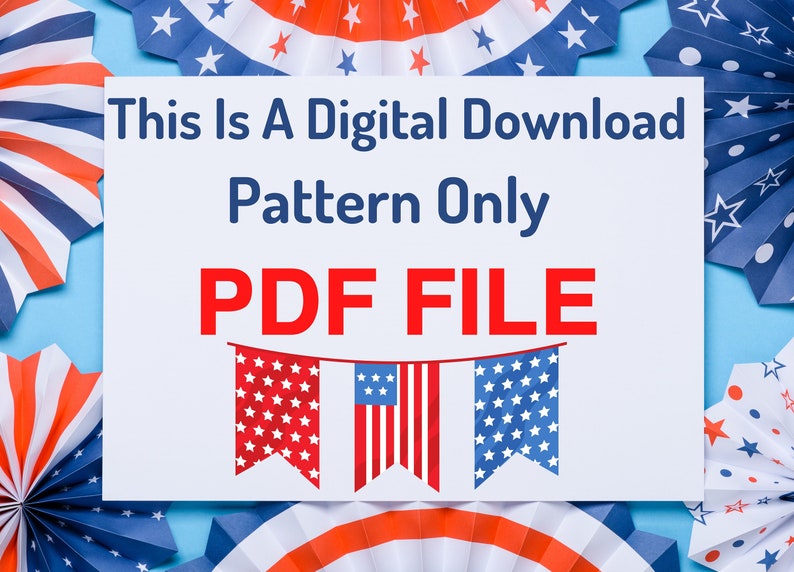 Vintage Crochet Pattern 4th of July Log Cabin Throw Pillow PDF Instant ...