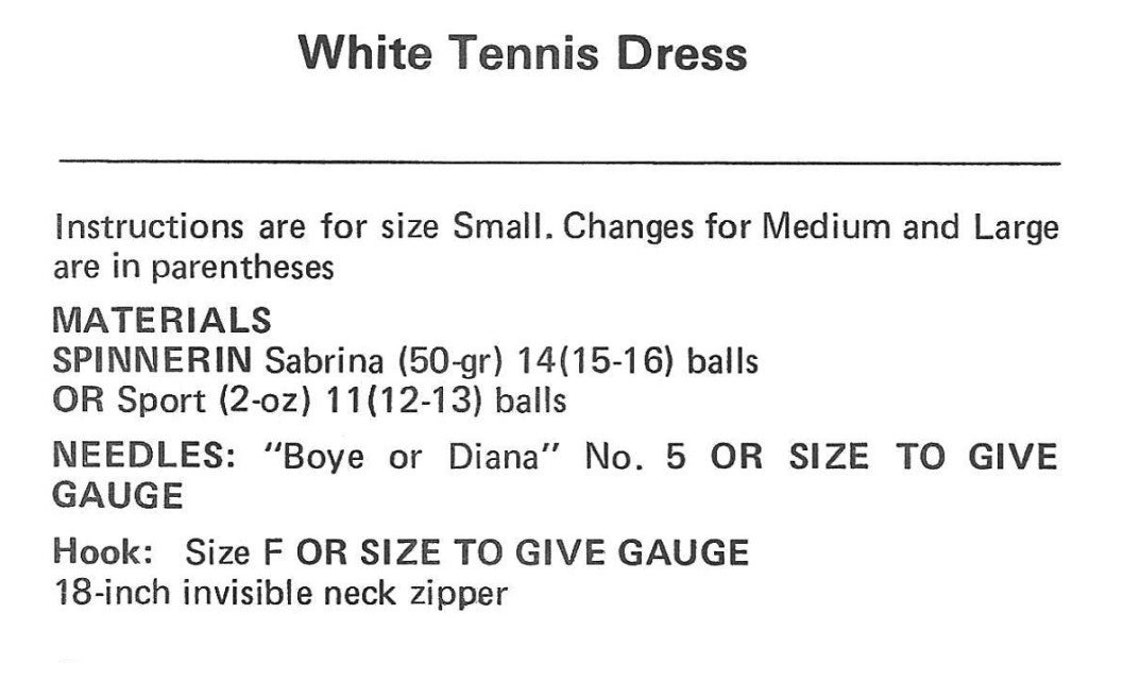Vintage Knitting Pattern Lacy Tennis Skirt Mini Dress PDF Instant ...