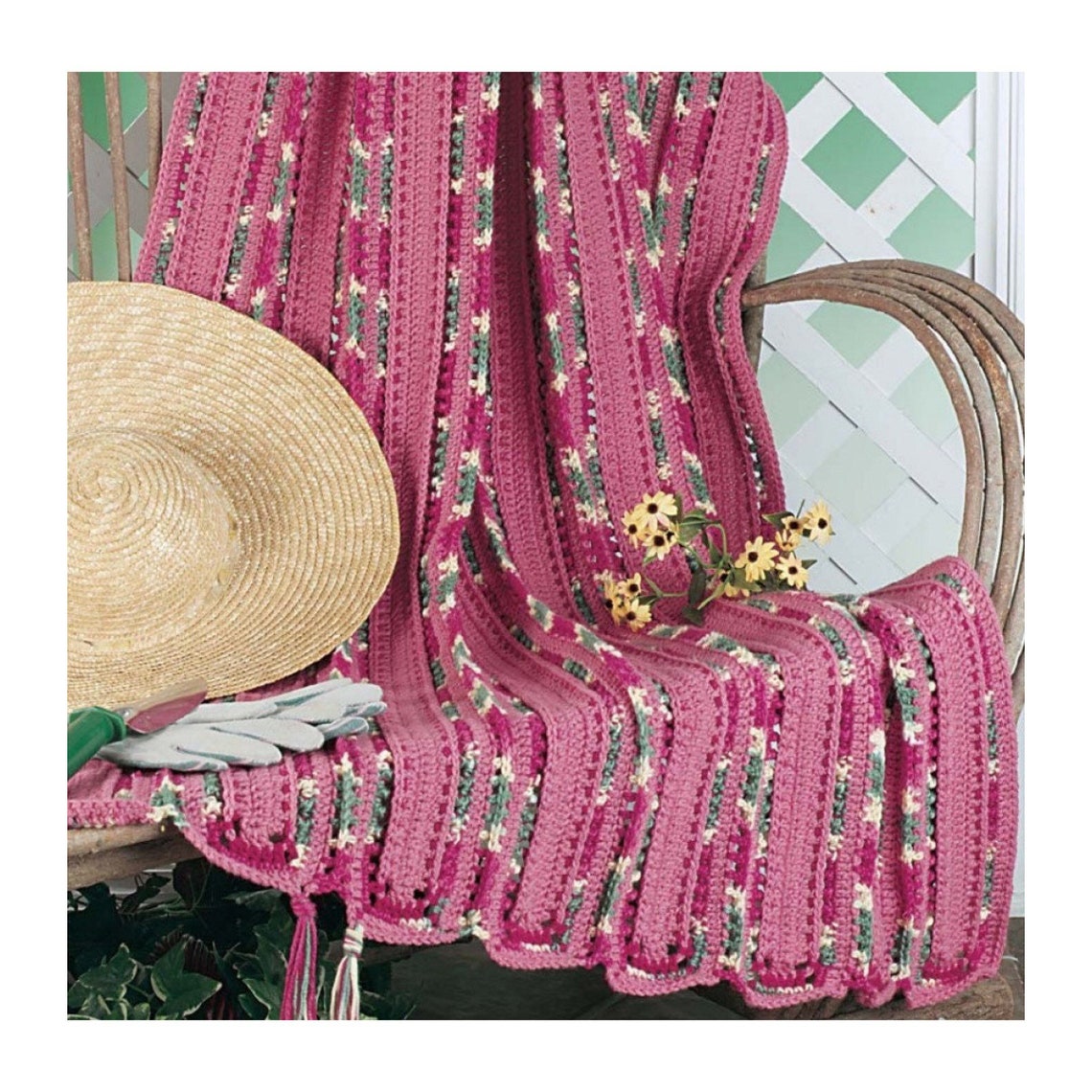 Berry Garden Afghan Crochet Pattern: Mile a Minute Throw (PDF Download ...