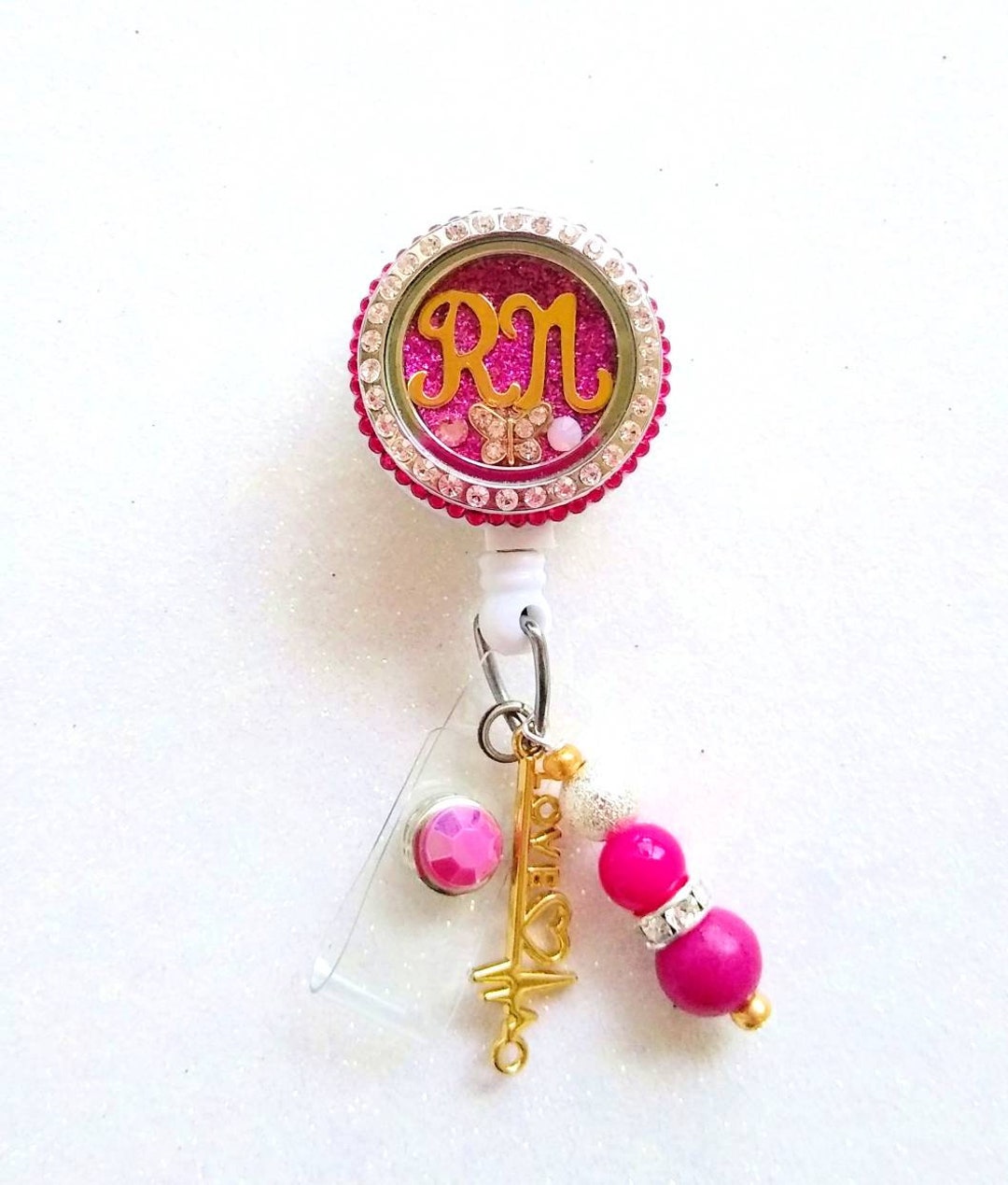 RN Floating Badge Reel - Etsy