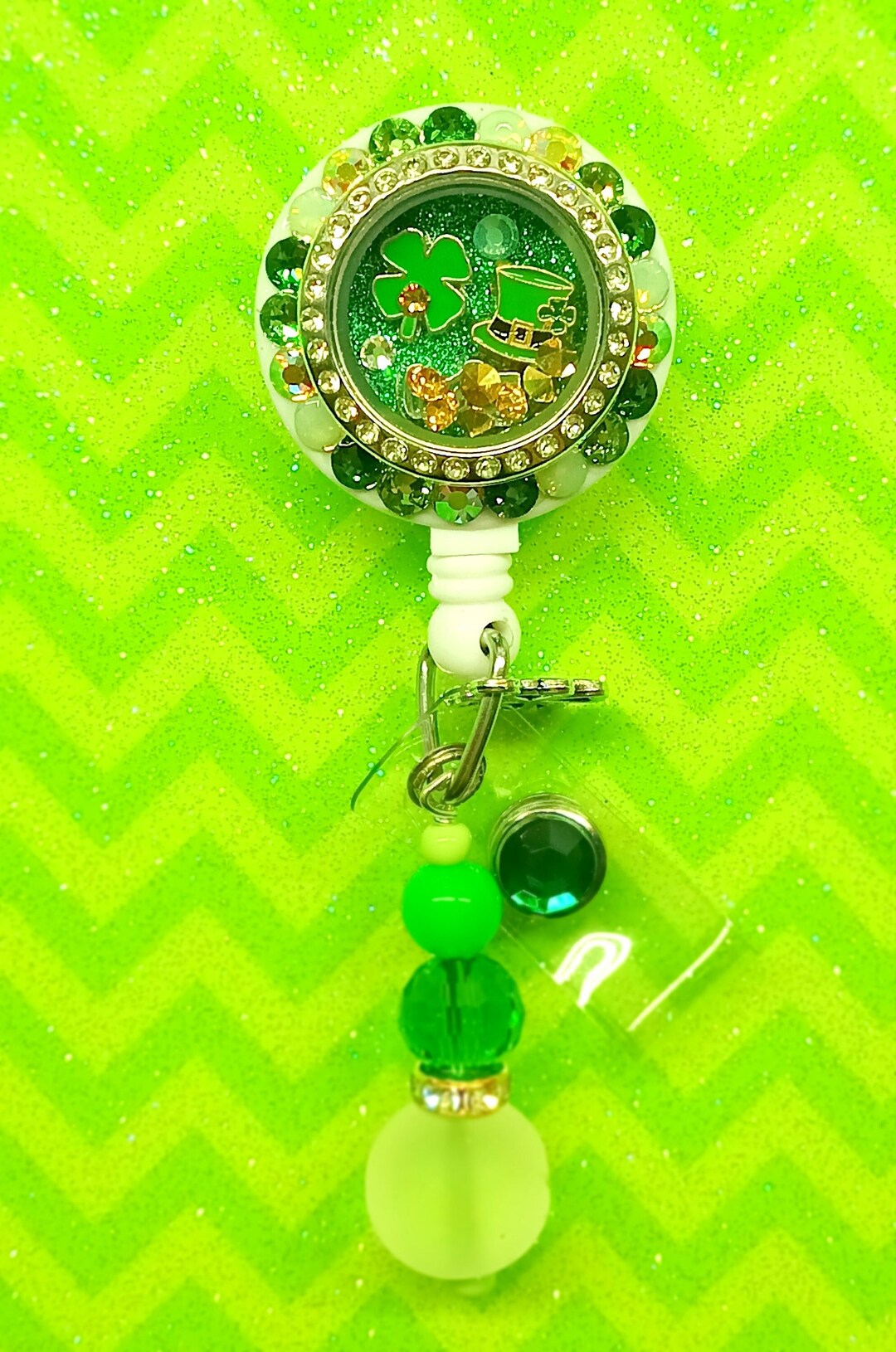 St Patrick's Day Floating Badge - Etsy