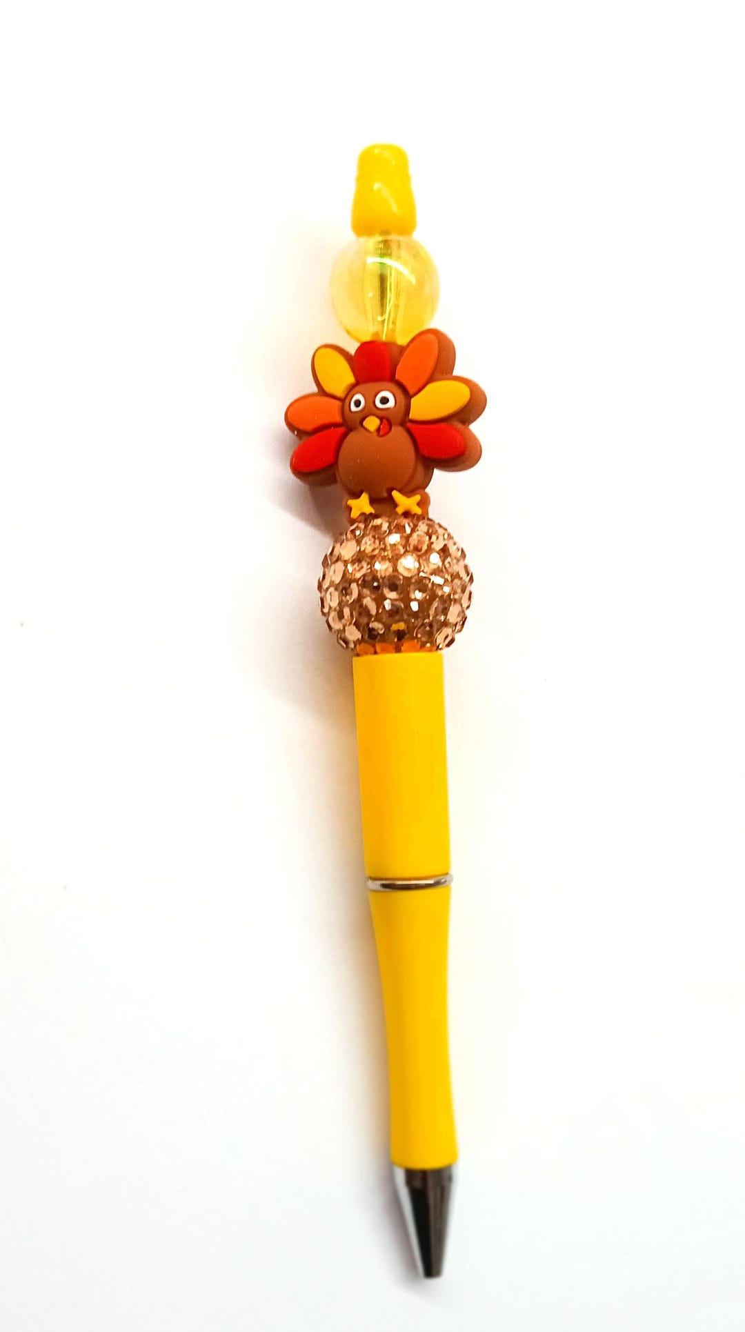 Thanksgiving Turkey Yellow Beaded Pen - Etsy